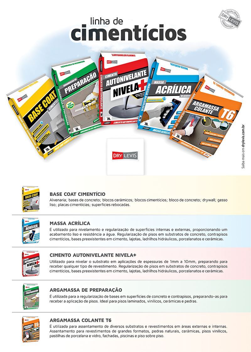 Base Coat Cimentício – Drylevis Produtos para Construção Seca